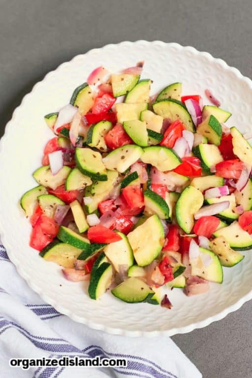 Sauteed Zucchini, Tomatoes & Onions - 15 Minute Side Dish - Organized ...