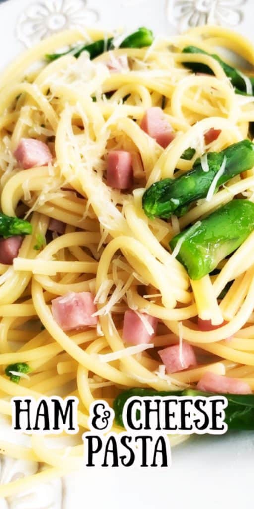 Ham and Asparagus Spaghetti - Organized Island