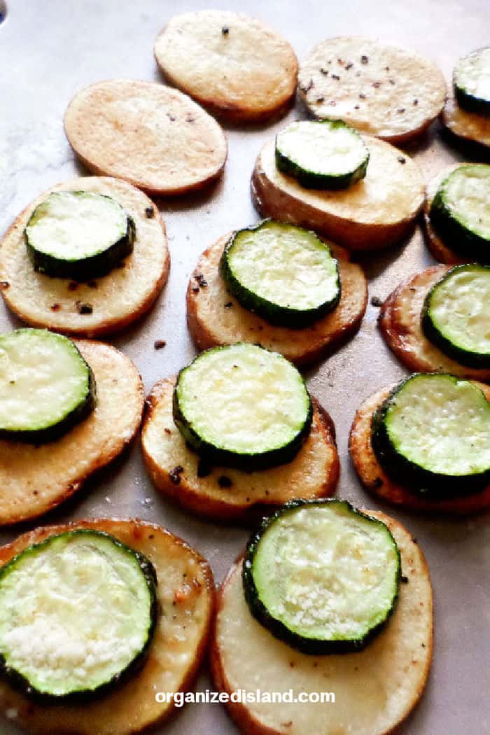 Zucchini Stacks - Organized Island