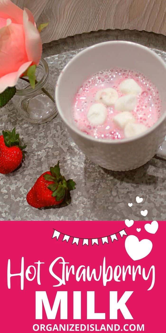 Hot Strawberry Milk - Cold Strawberry Milk - Organized Island
