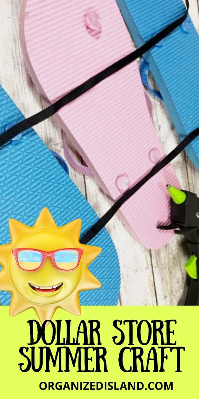 Dollar Store Summer Craft Idea - Organized Island