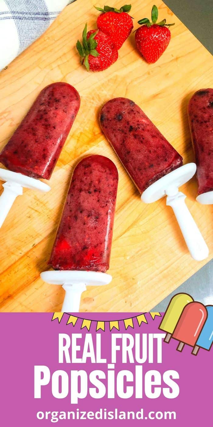 Real Fruit Popsicles - Organized Island