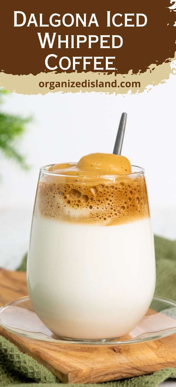 Iced Coffee with Whipped Cream - Organized Island