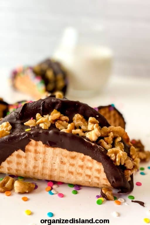 How To Make Choco Tacos - Organized Island