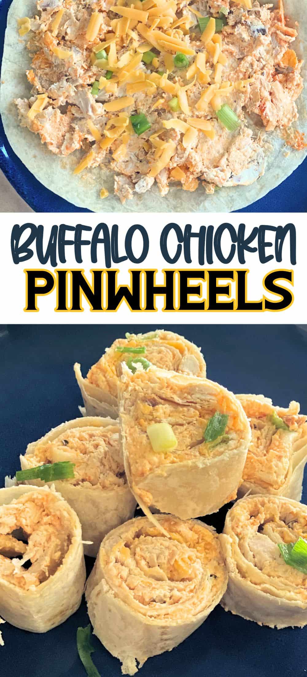 Easy Buffalo Chicken Pinwheels Recipe - Organized Island