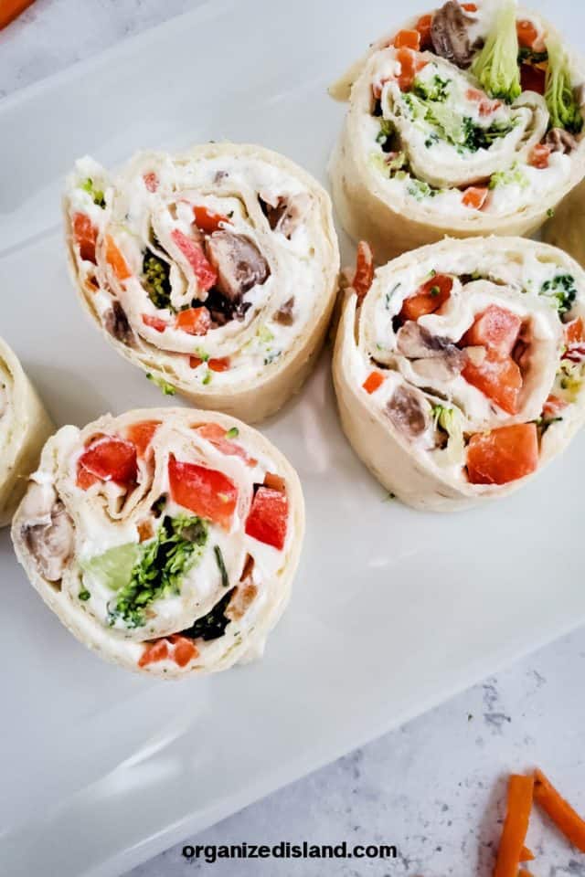 Veggie Pinwheels - Organized Island