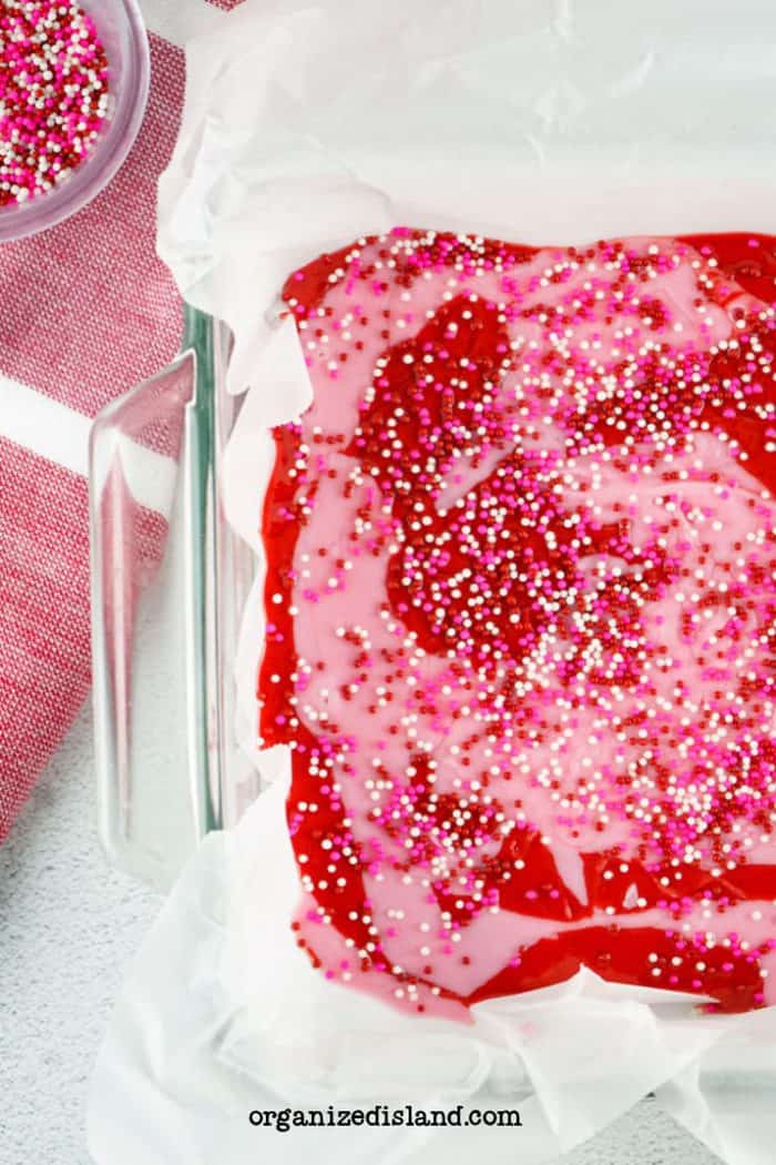 Valentines Fudge - Pink Fudge Recipe - Organized Island