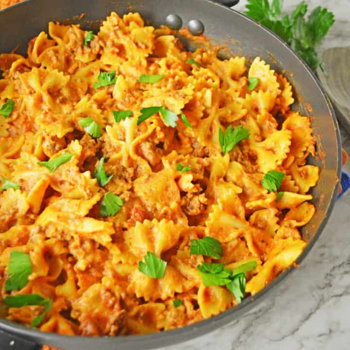 Easy One Pot Deconstructed Lasagna - Organized Island