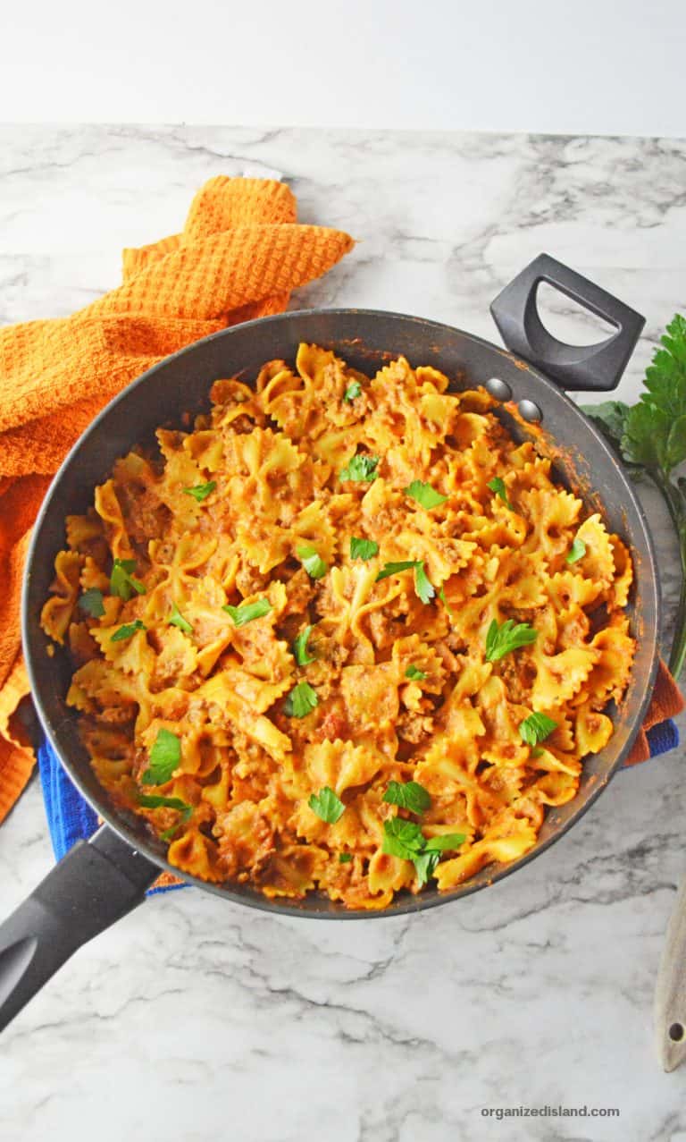 Easy One Pot Deconstructed Lasagna - Organized Island