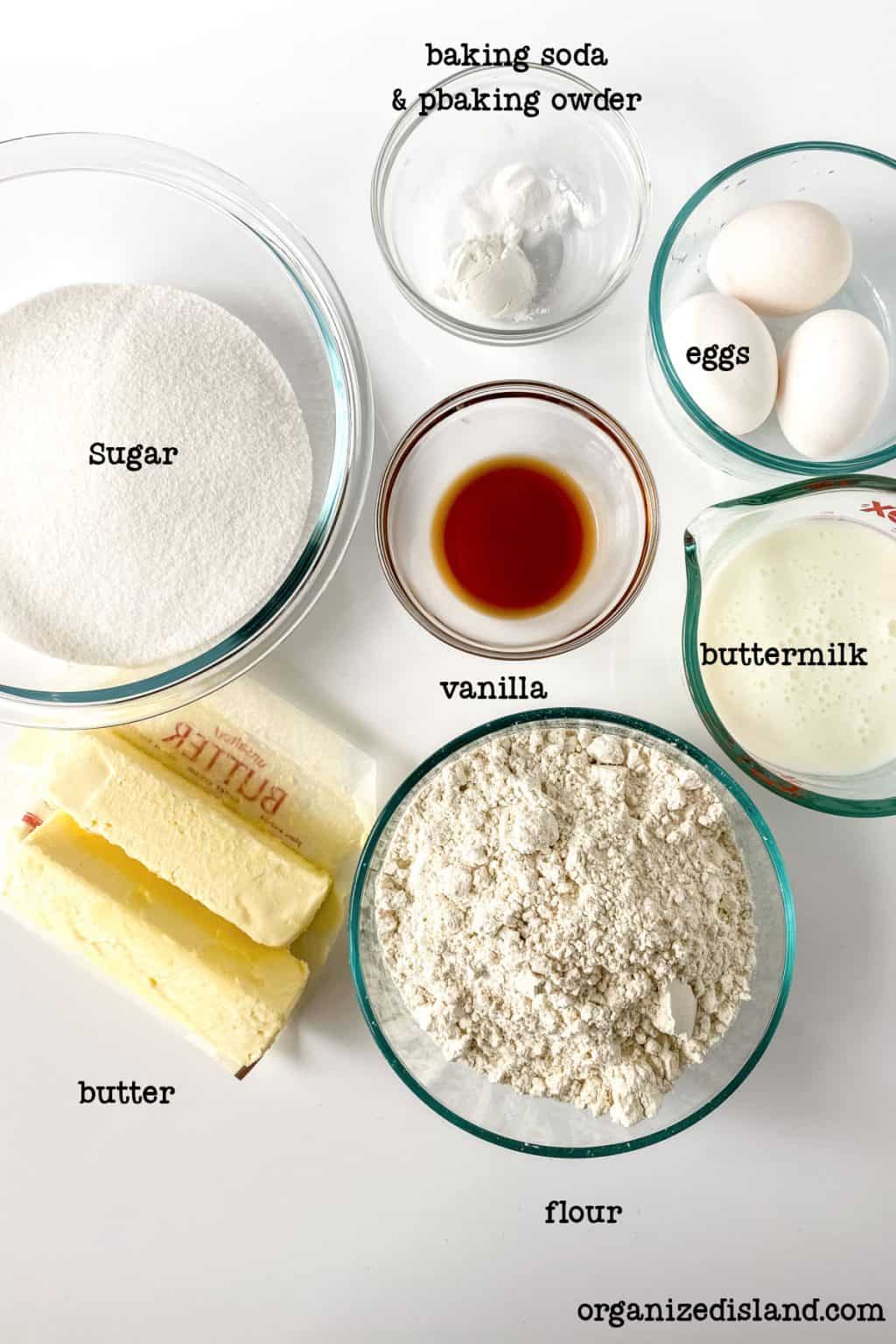 Buttermilk Pound Cake Recipe - Organized Island