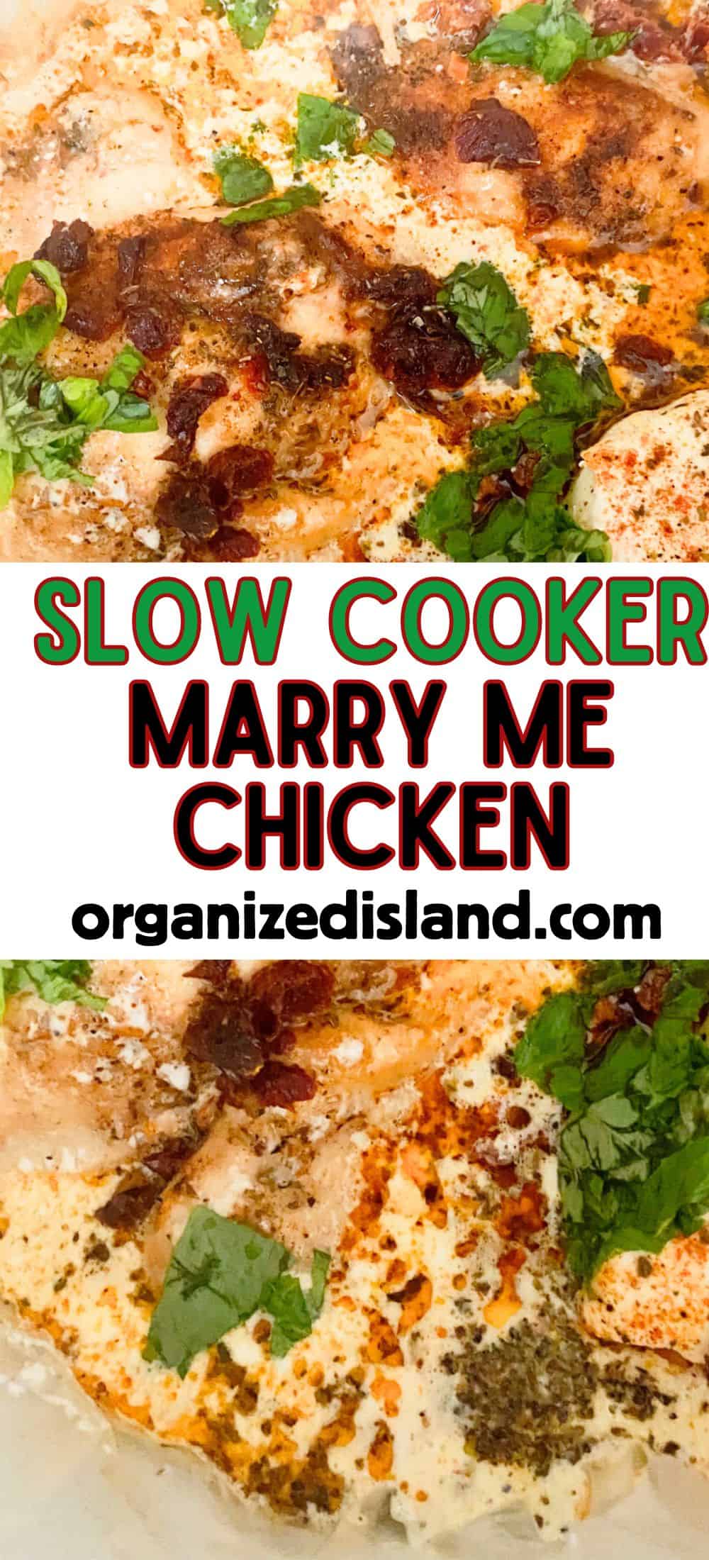 Crockpot Marry Me Chicken Recipe - Organized Island