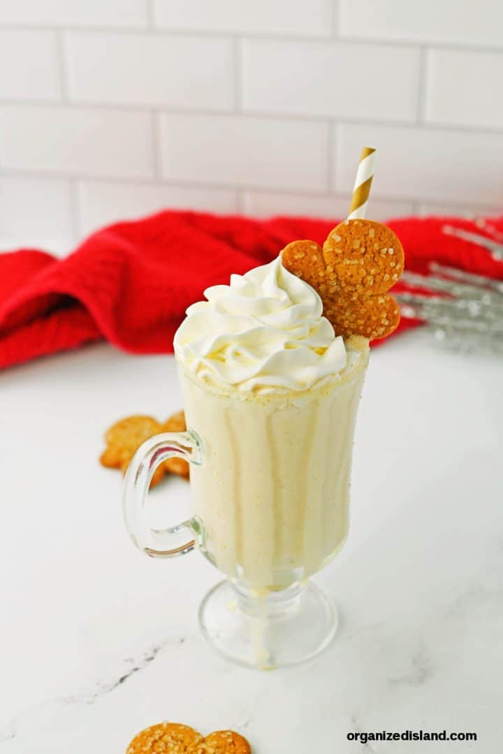 Gingerbread Milkshakes - Organized Island