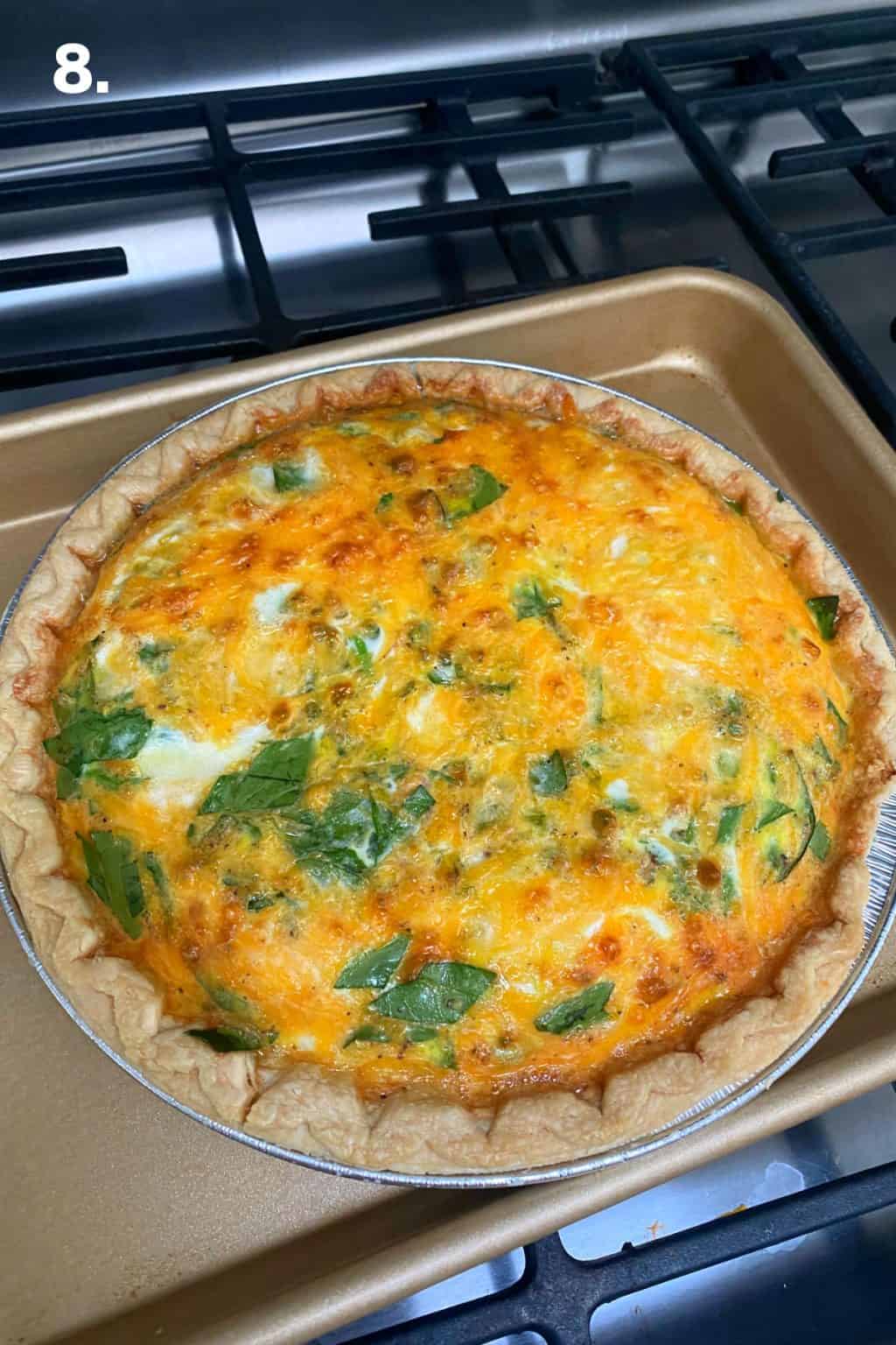 Easy Ham and Spinach Quiche Breakfast Casserole Recipe - Organized Island