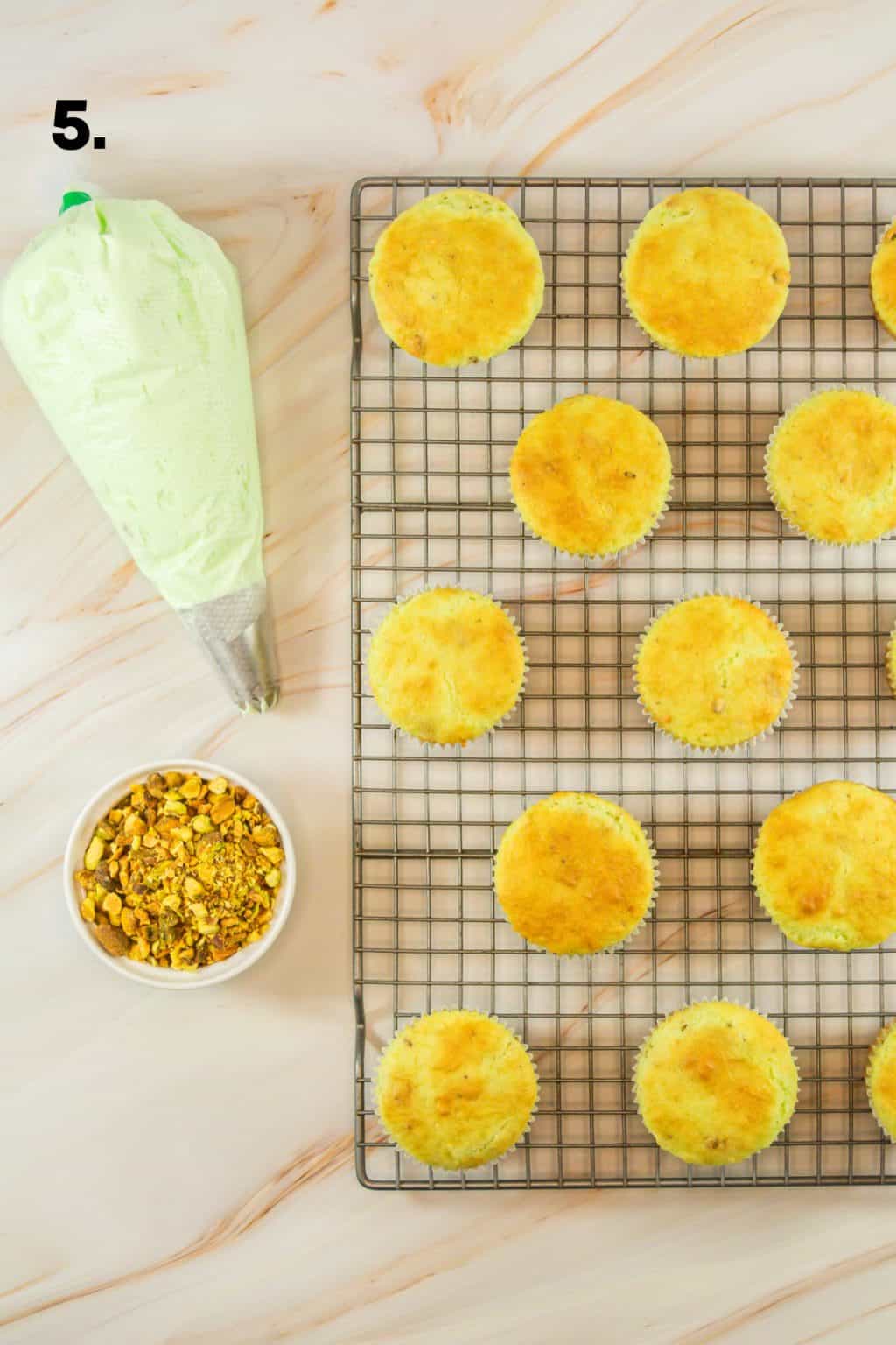 Pistachio Cupcakes - Organized Island