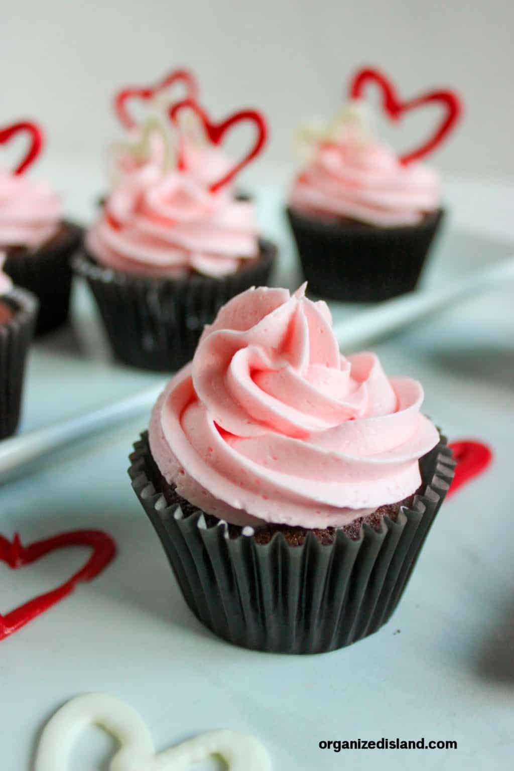 Pink Frosted Cupcakes - Organized Island