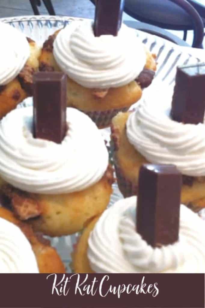 Kit Kat Cupcakes - Organized Island