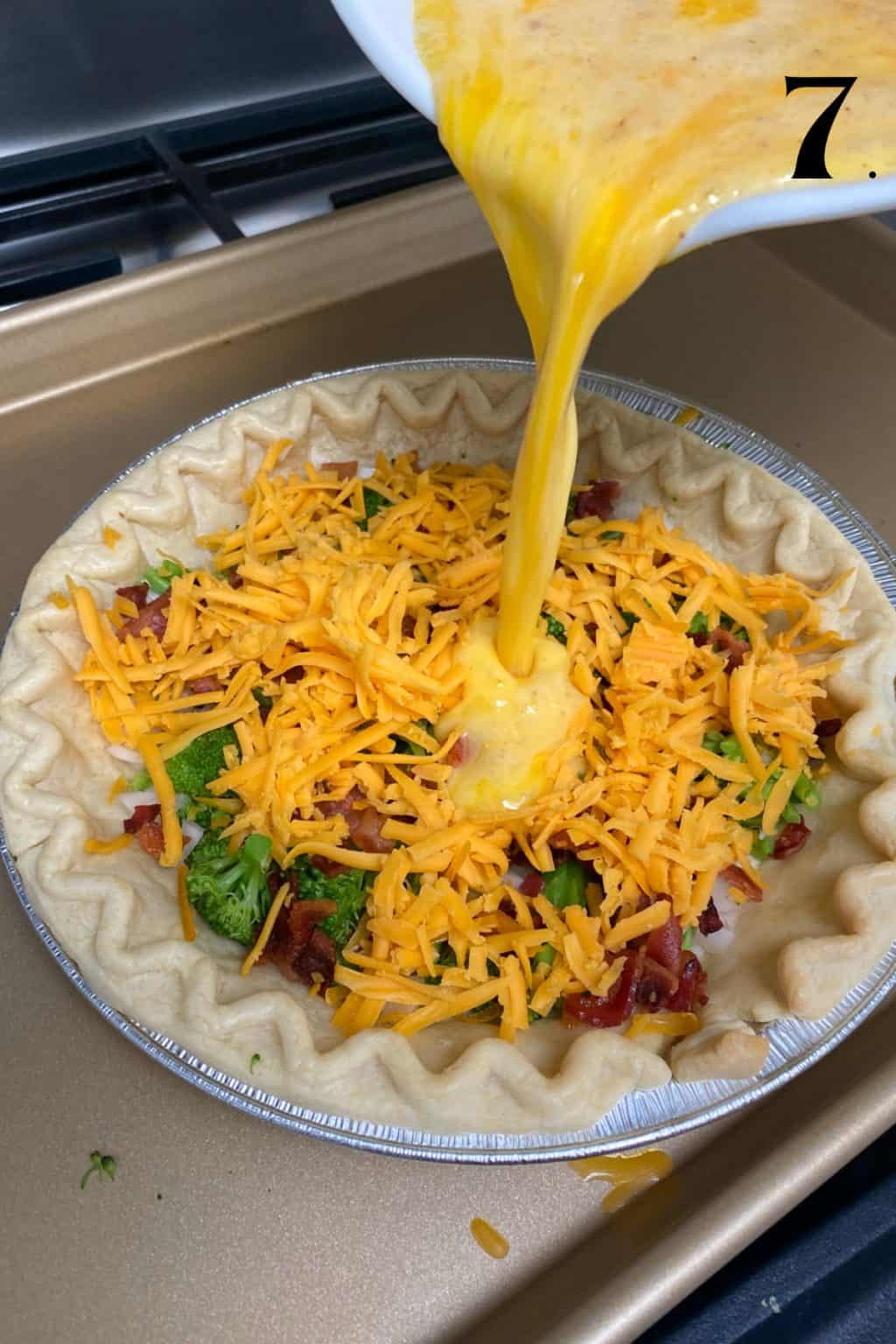 Bacon Broccoli Quiche - Organized Island