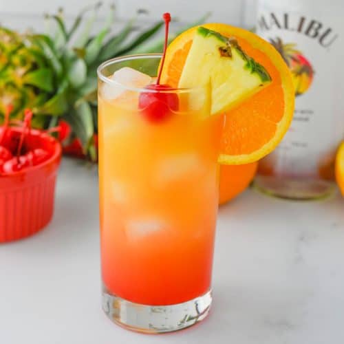 Malibu Sunset Cocktail - Organized Island