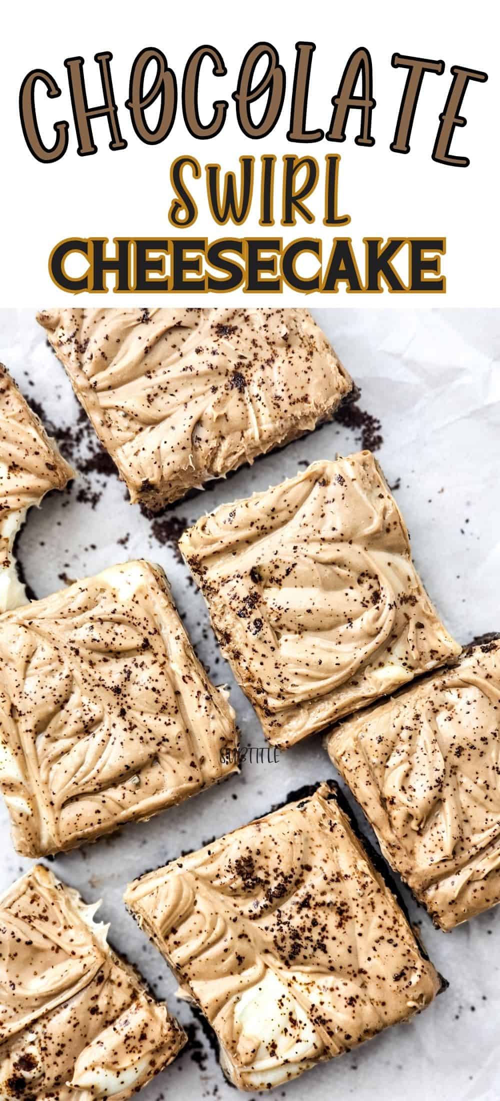 Chocolate Swirl Cheesecake - Organized Island