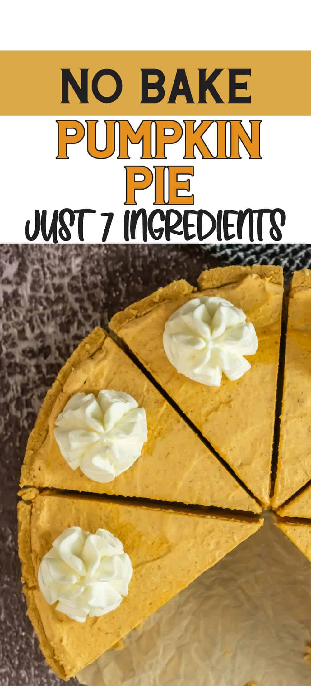No Bake Pumpkin Pie - Organized Island