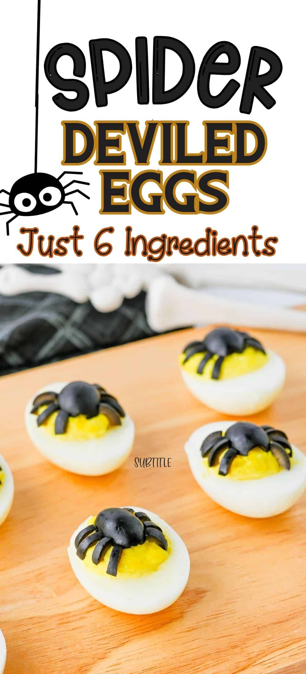 Spider Deviled Eggs - Organized Island