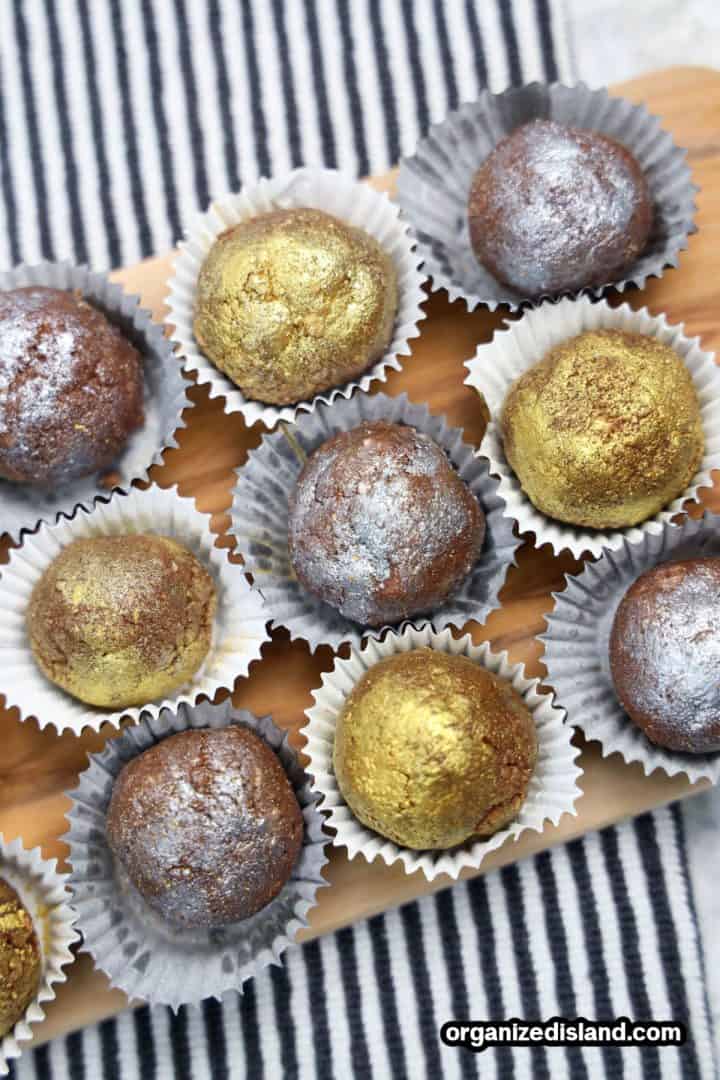 New Years Candy Rum Balls - Organized Island