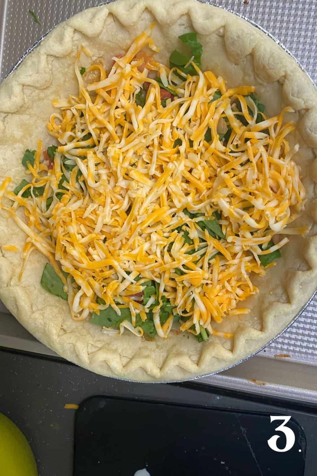 Tomato Spinach Quiche - Organized Island