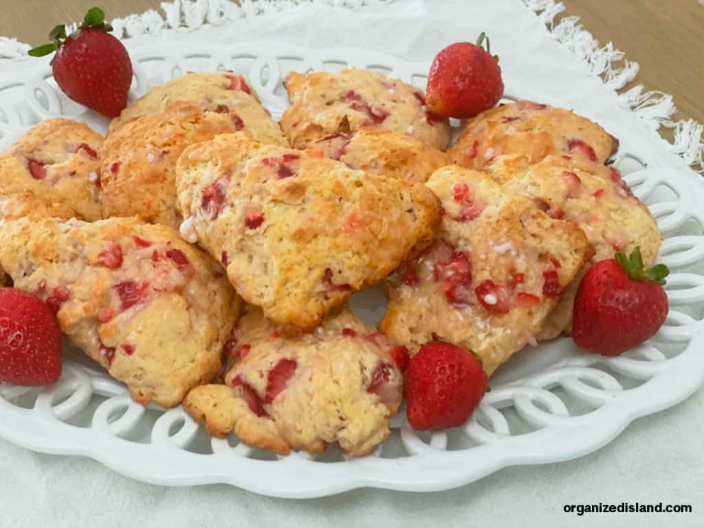 Strawberry Scones - Organized Island
