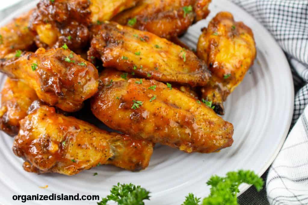 Hot Honey Chicken Wings - Organized Island