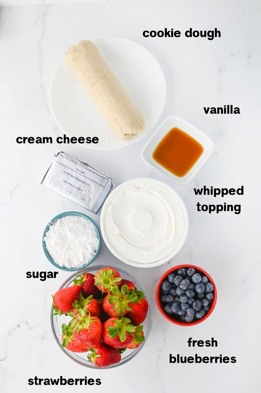 Flag Cookie Pizza Recipe - Organized Island