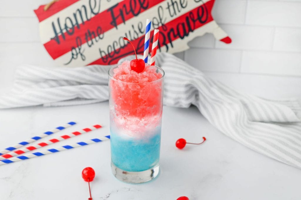 Red White and Blue Slushies - Organized Island