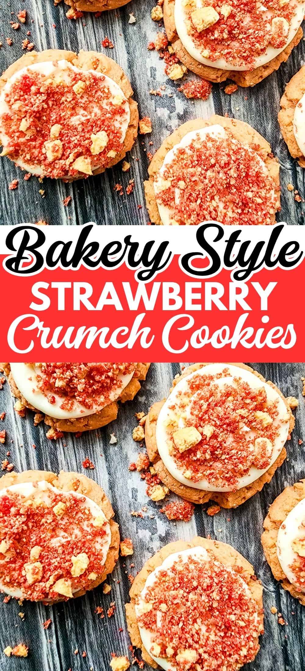 Strawberry Crunch Cookies - Organized Island