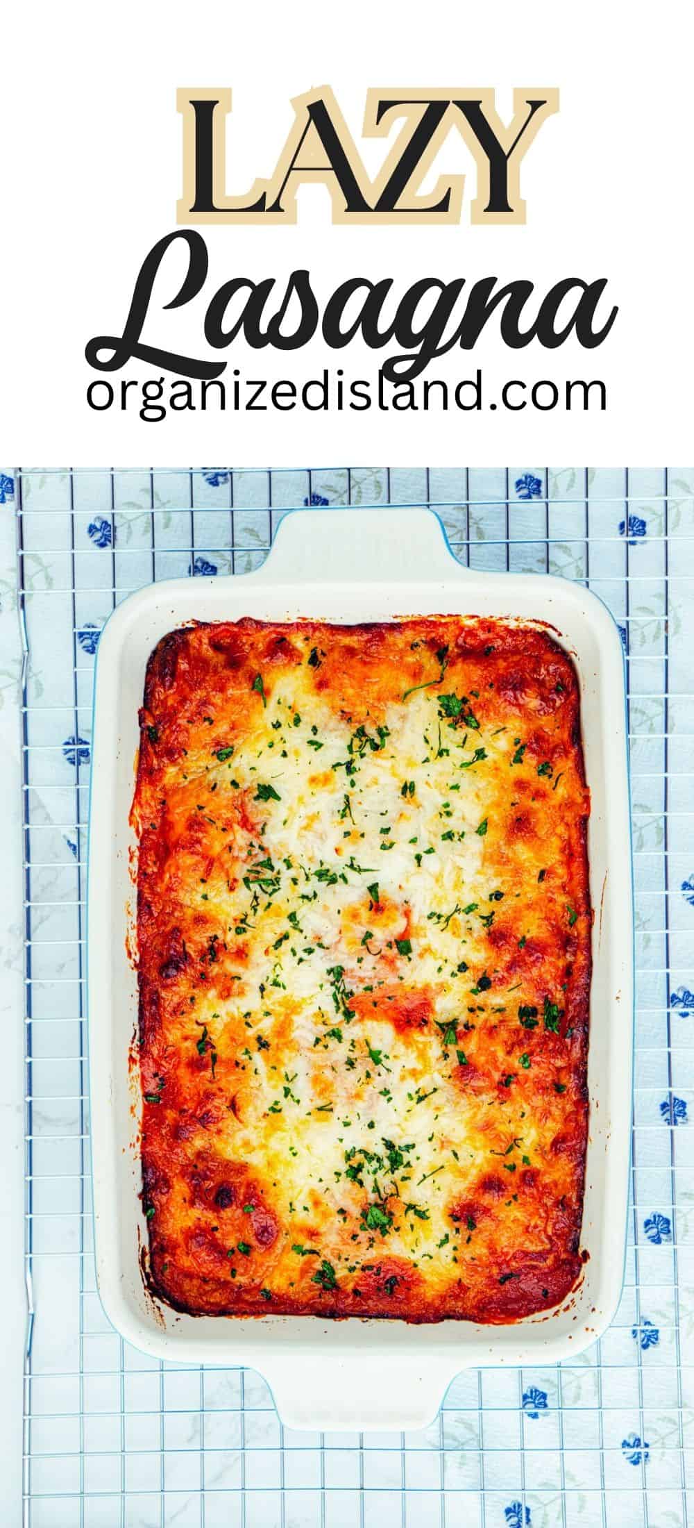 Lazy Lasagna - Organized Island