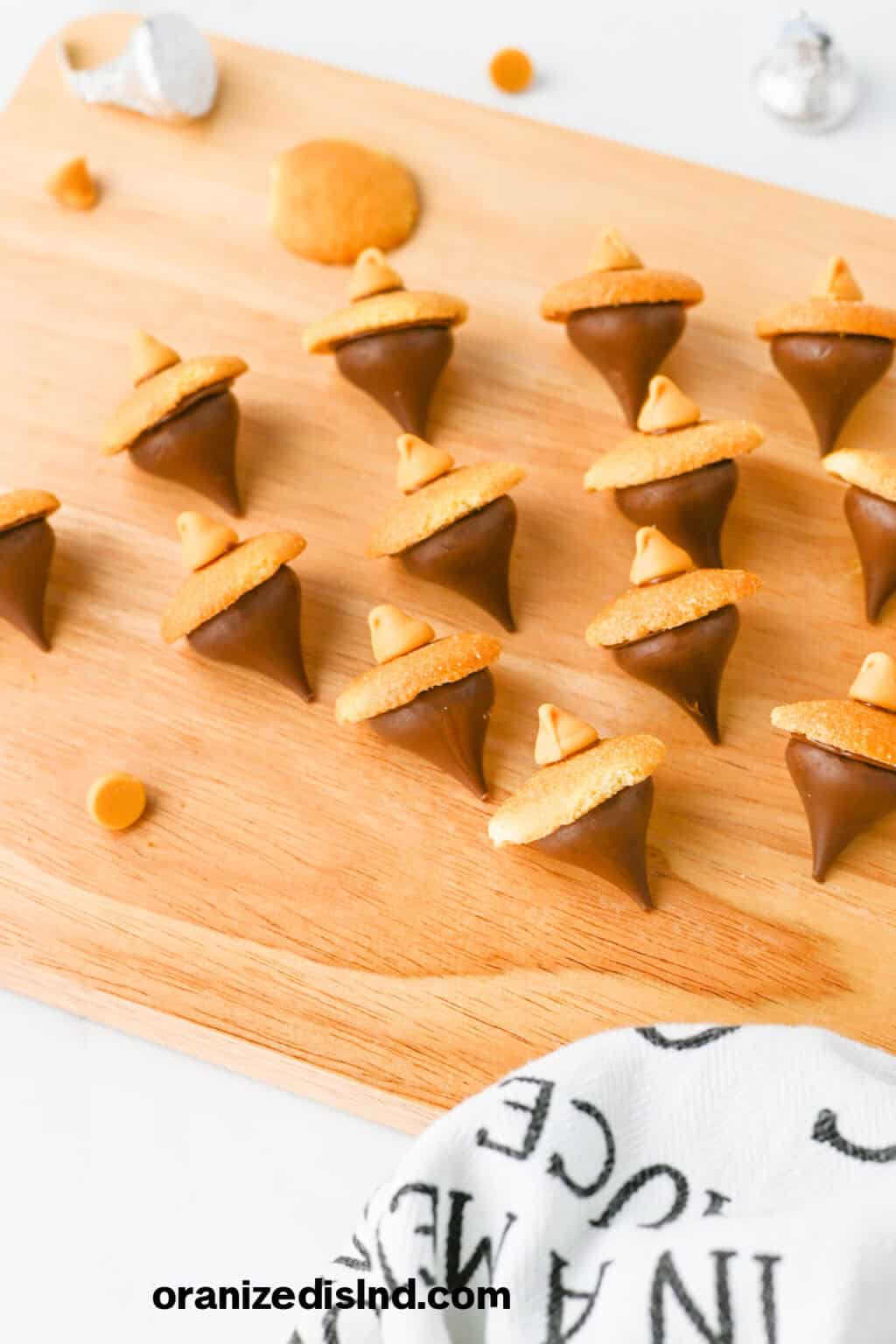 Easy No Bake Acorn Cookies Recipe - Organized Island