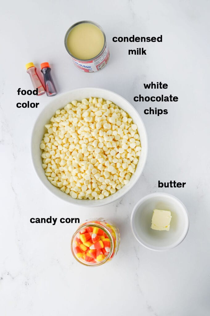 Candy Corn Fudge Easy Halloween Treat - Organized Island