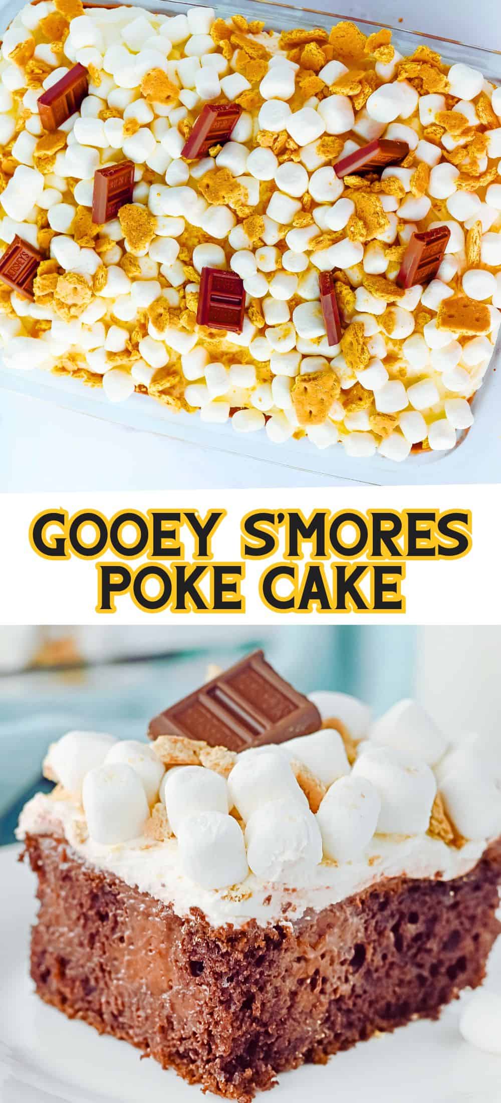 Easy S'mores Cake Dessert Recipe - Organized Island