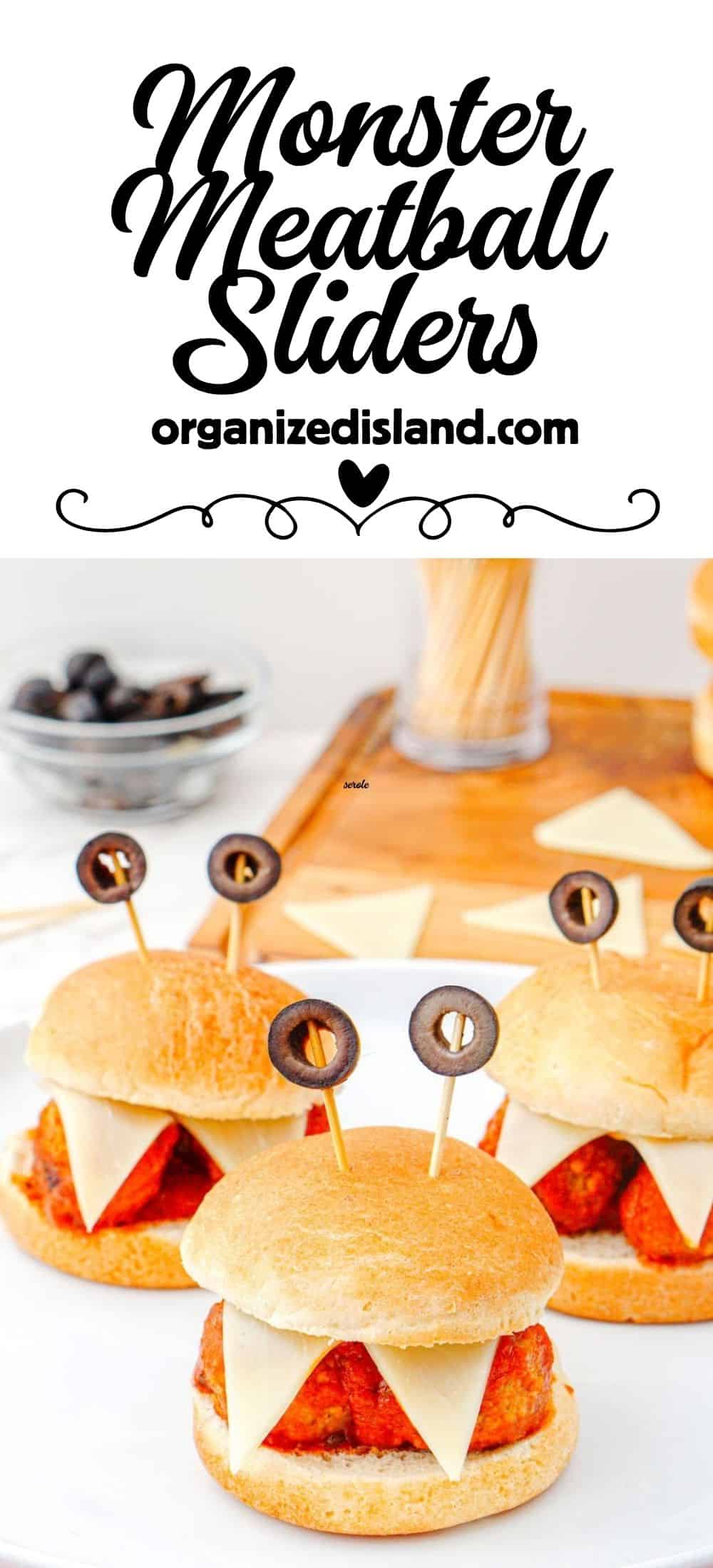 Monster Meatball Sliders Recipe - Organized Island