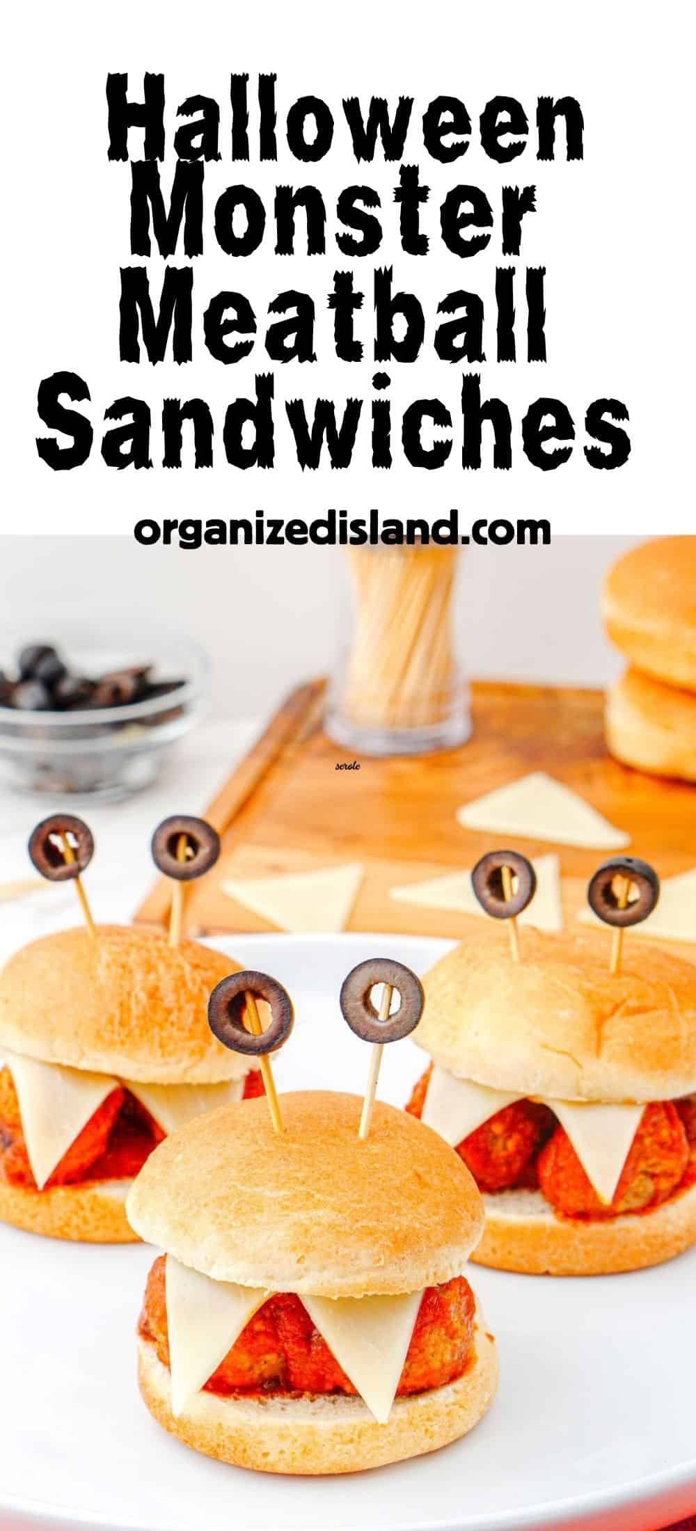 Monster Meatball Sliders Recipe - Organized Island
