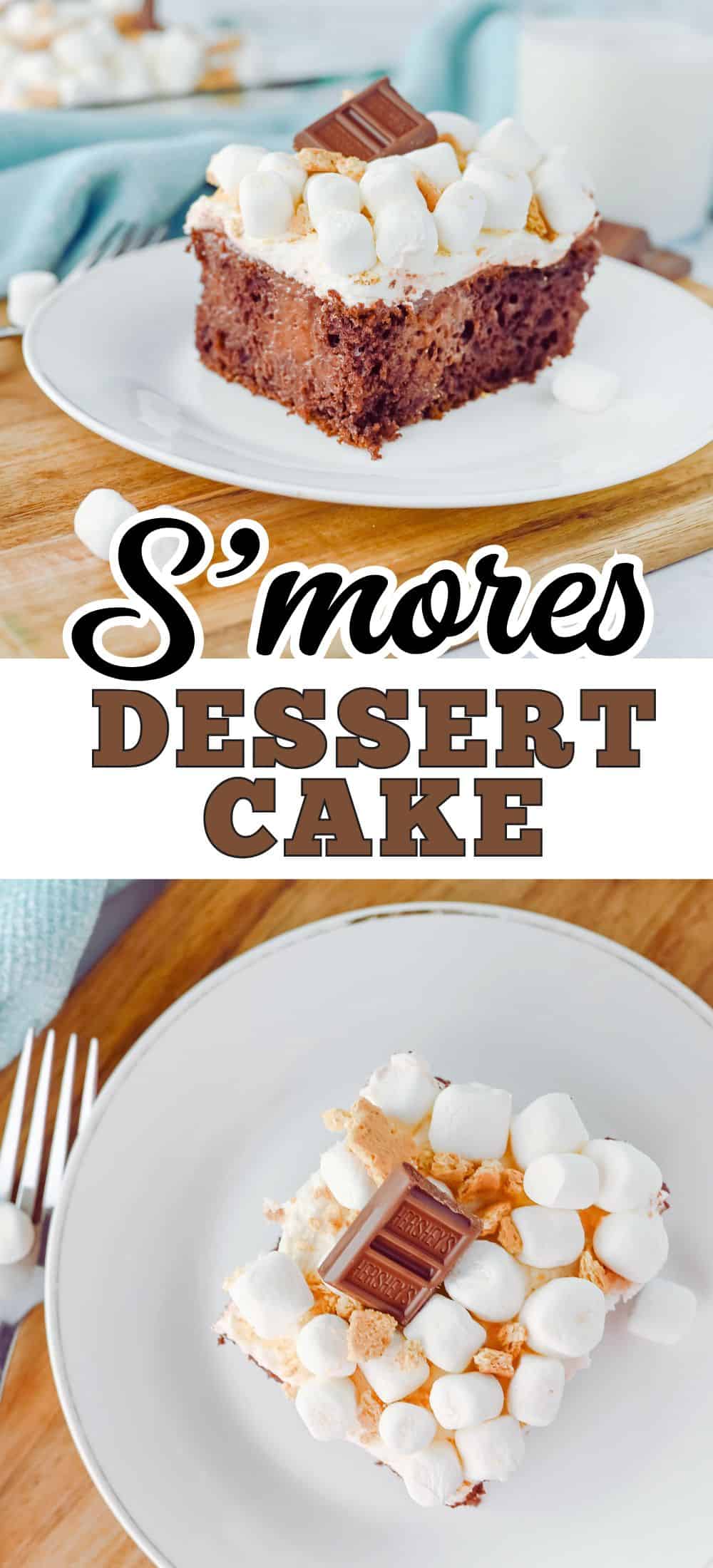 Easy S'mores Cake Dessert Recipe - Organized Island