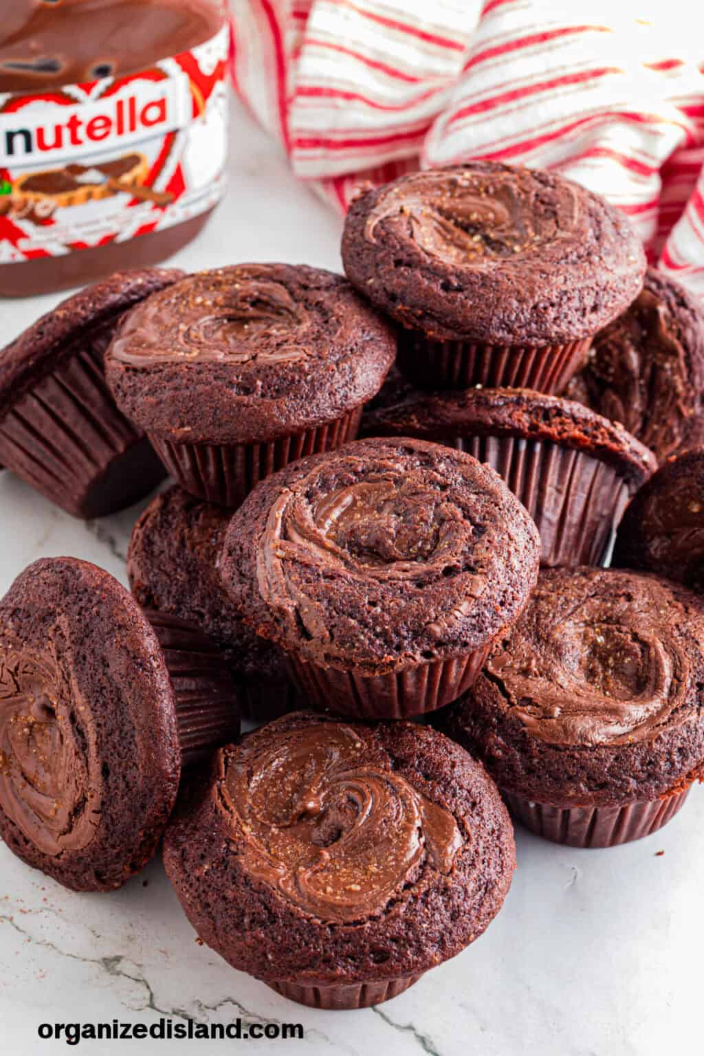 Best Ever Nutella Muffins Recipe - Organized Island