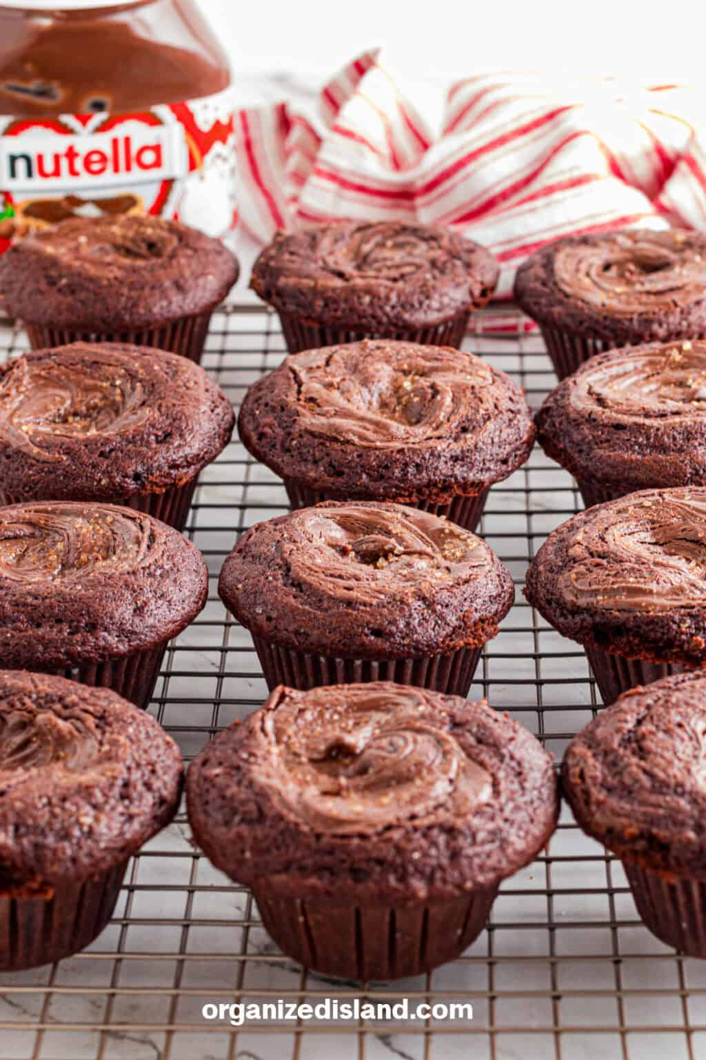Best Ever Nutella Muffins Recipe - Organized Island