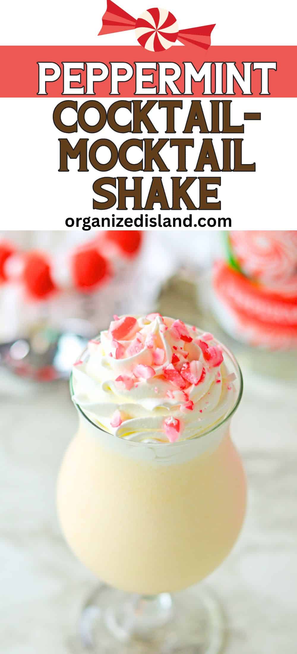 Peppermint Cocktail Shake - Organized Island