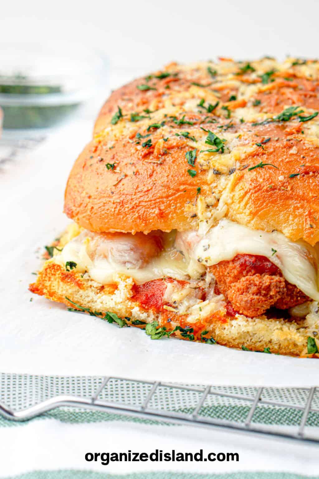 Easy Chicken Parm Sliders Recipe - Organized Island