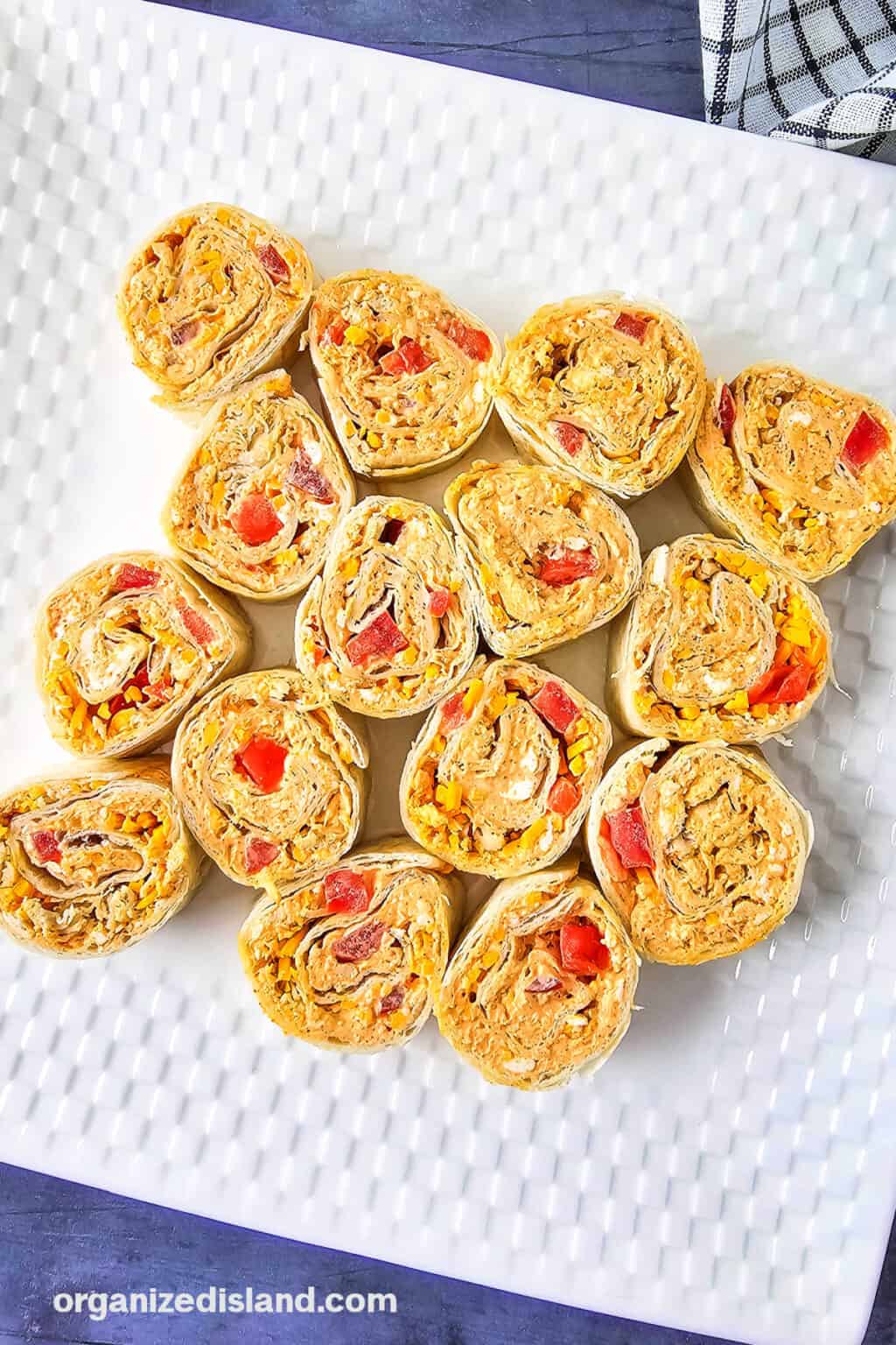 Easy Taco Pinwheels Appetizer Recipe - Organized Island